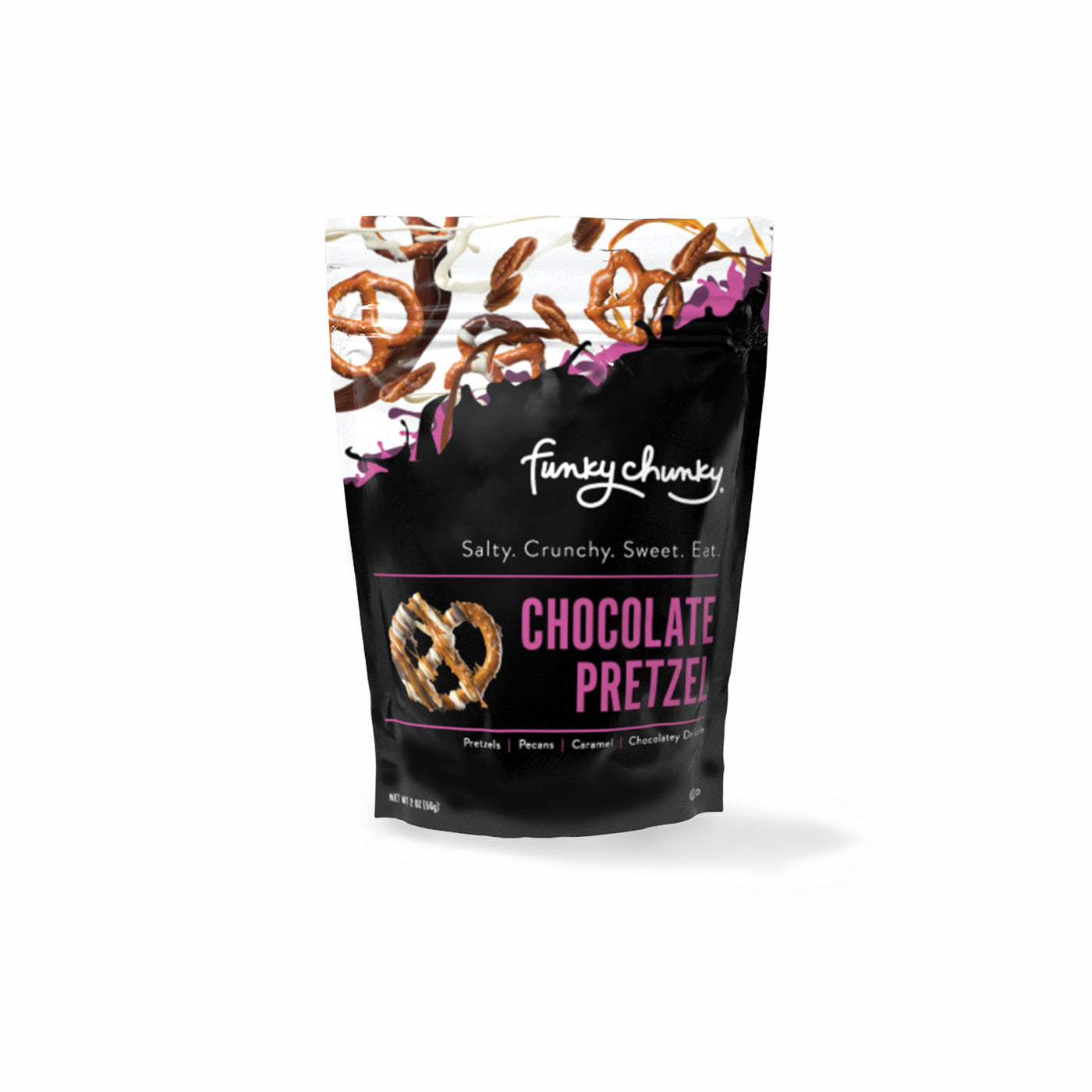 Funky Chunky Popcorn Gifts: Gourmet Chocolate Pretzel Snack Bags | 2 oz ...