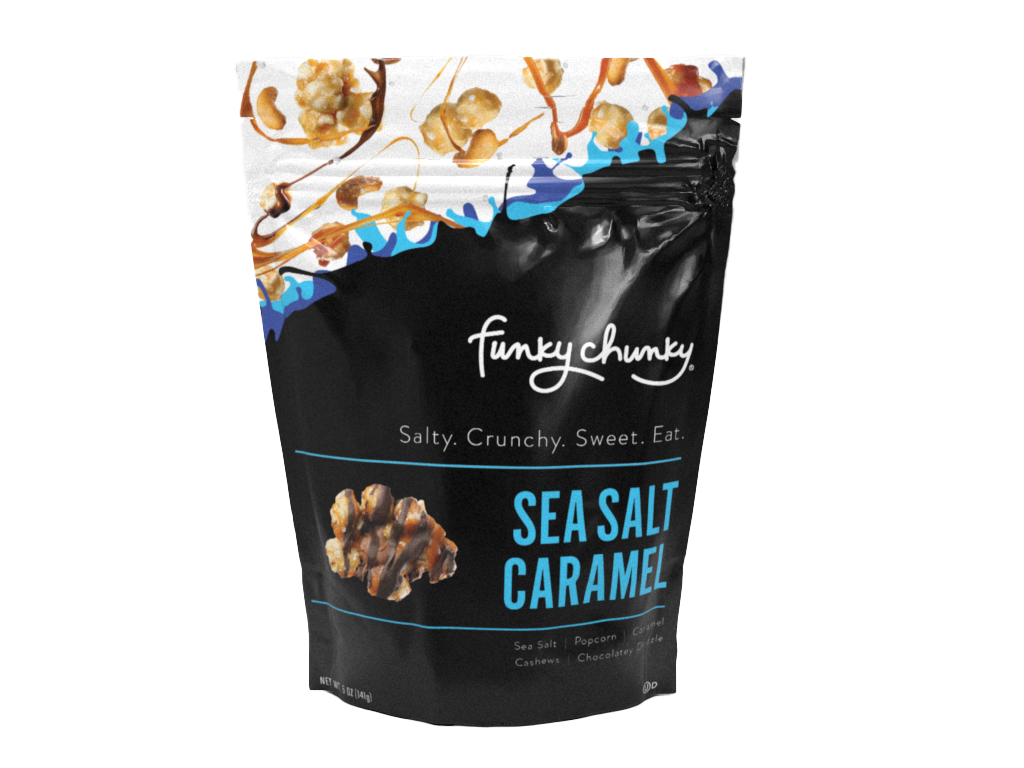 Funky Chunky Popcorn Snacks: Chocolate Gourmet Popcorn | Sea Salt ...