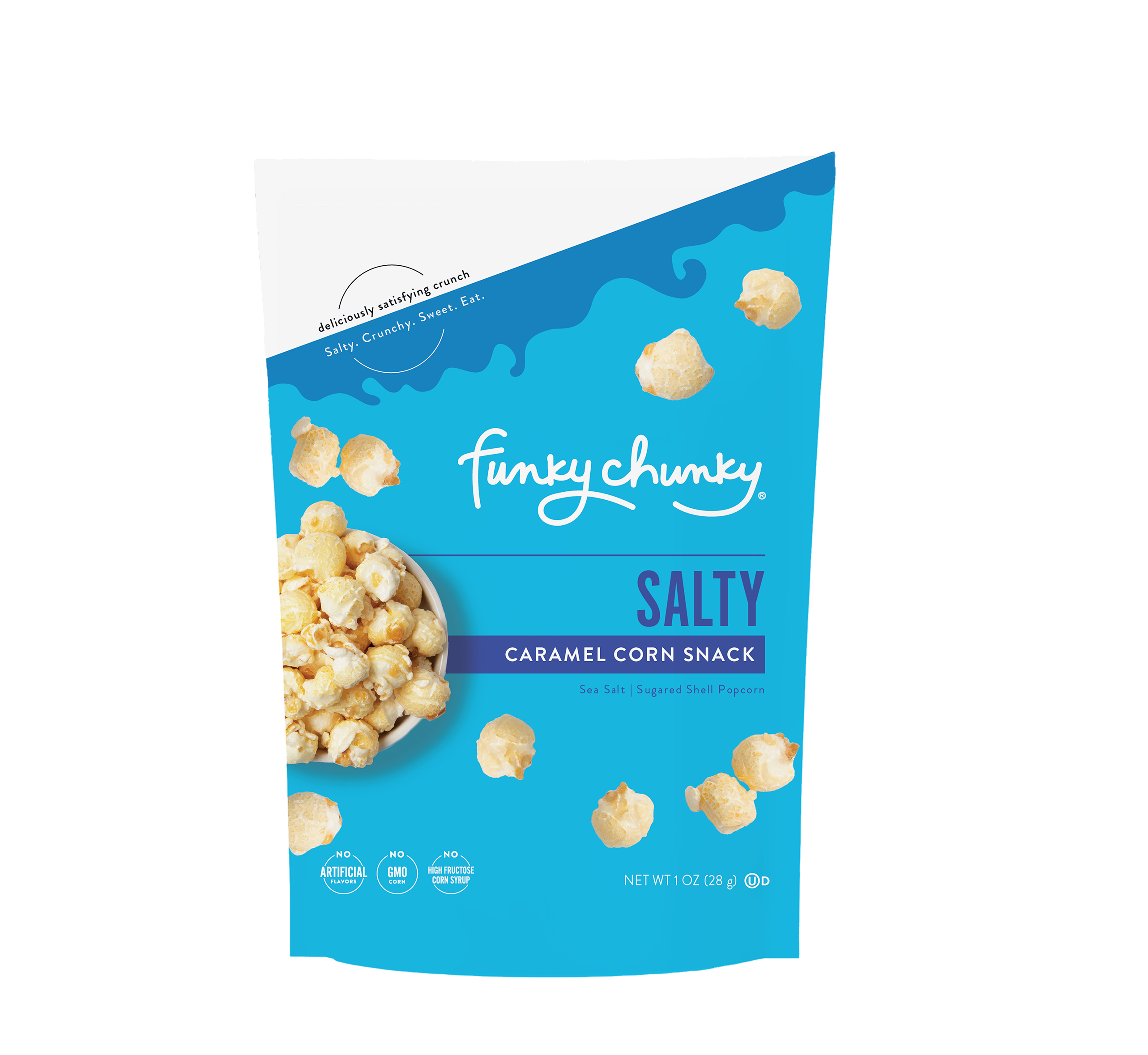 Salty Caramel Corn 1 OZ Single-Serve Bag – Funky Chunky