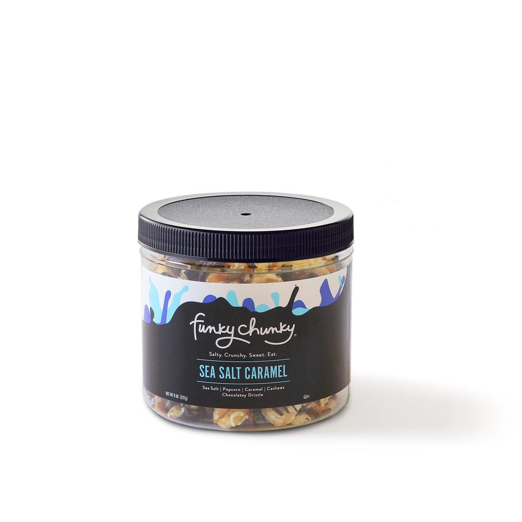 Funky Chunky Caramel Corn in Canisters